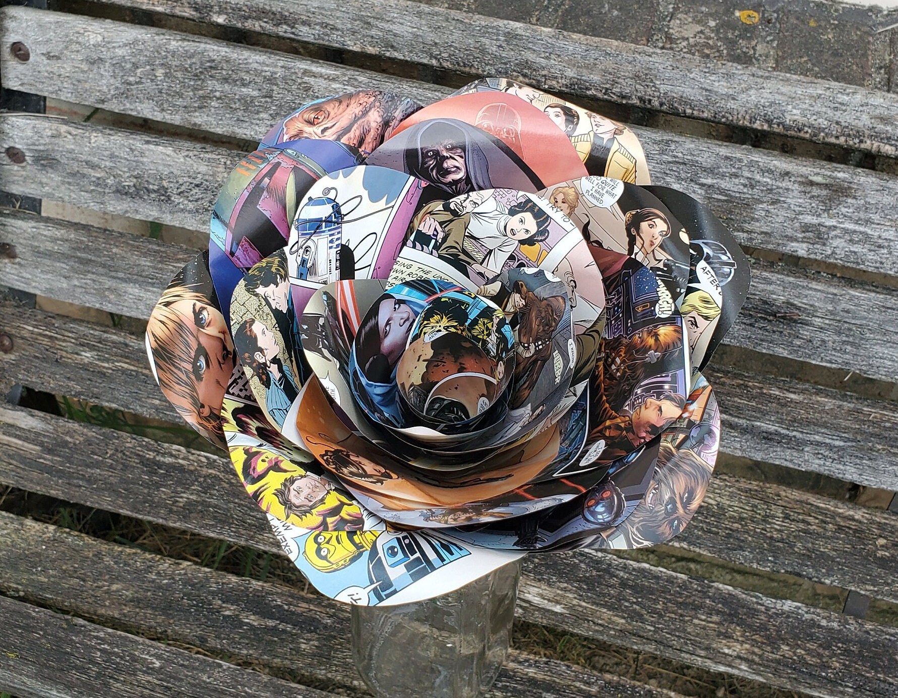 HUGE Comic Book Rose. Choose Your Comics. Wedding Birthday | Etsy