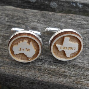 Personalized State Cufflinks. or Country. Gift for Groom, Wedding ...