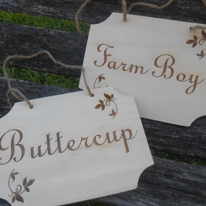 YOUR CHOICE Custom Wood Signs. Bride & Groom Chair Signs, Wedding ...