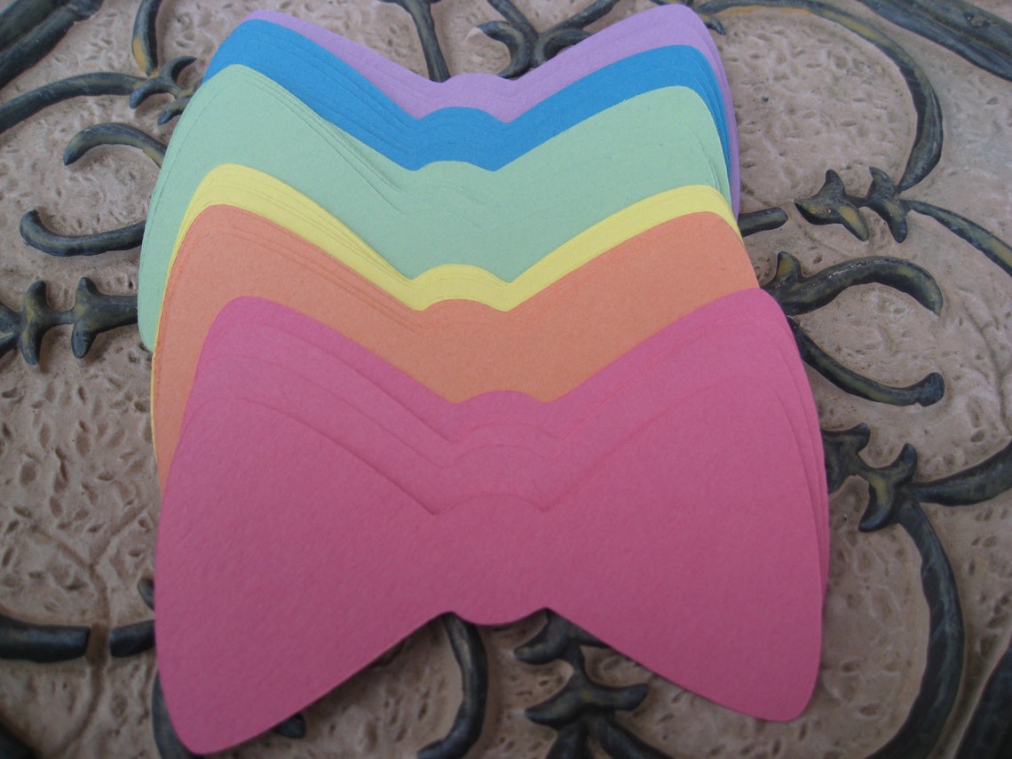 50 Bowties. 4 Inch. CHOOSE YOUR COLORS. Weddings, Favors, Wishing Tree ...