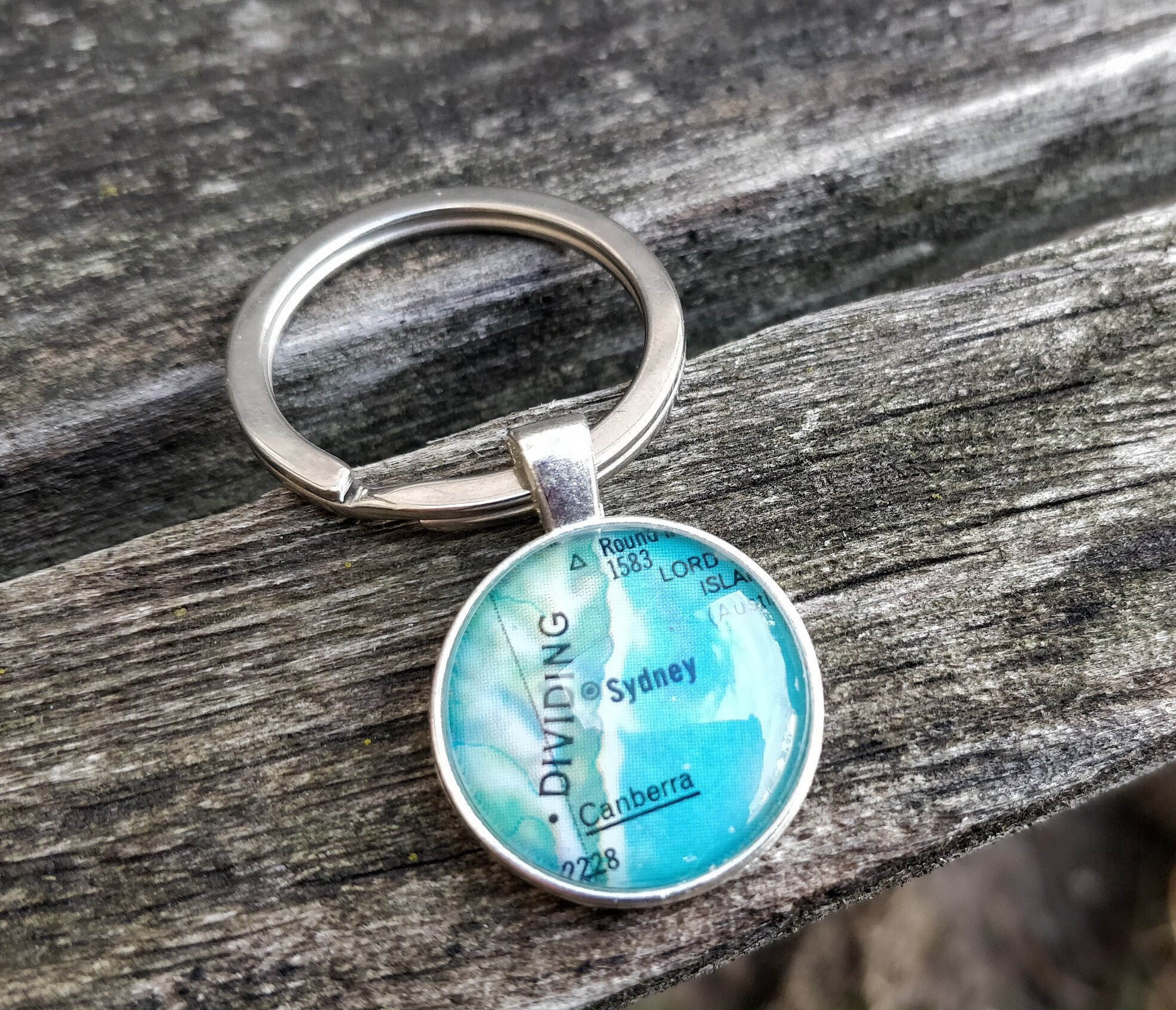 Custom Map Keychain. CHOOSE YOUR PLACE. Wedding Anniversary | Etsy