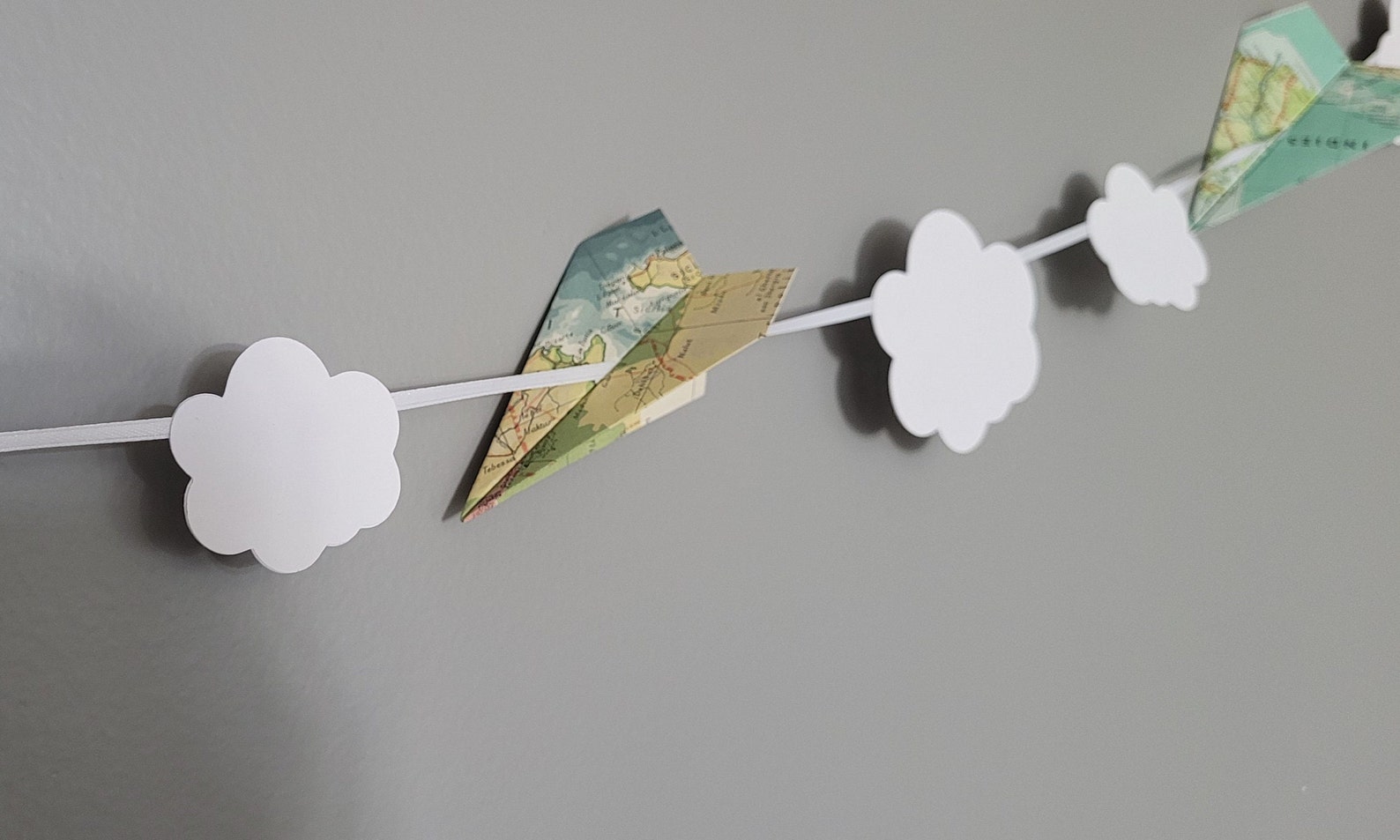 Paper Airplane Garland. Birthday Decor Wedding Decorations. - Etsy