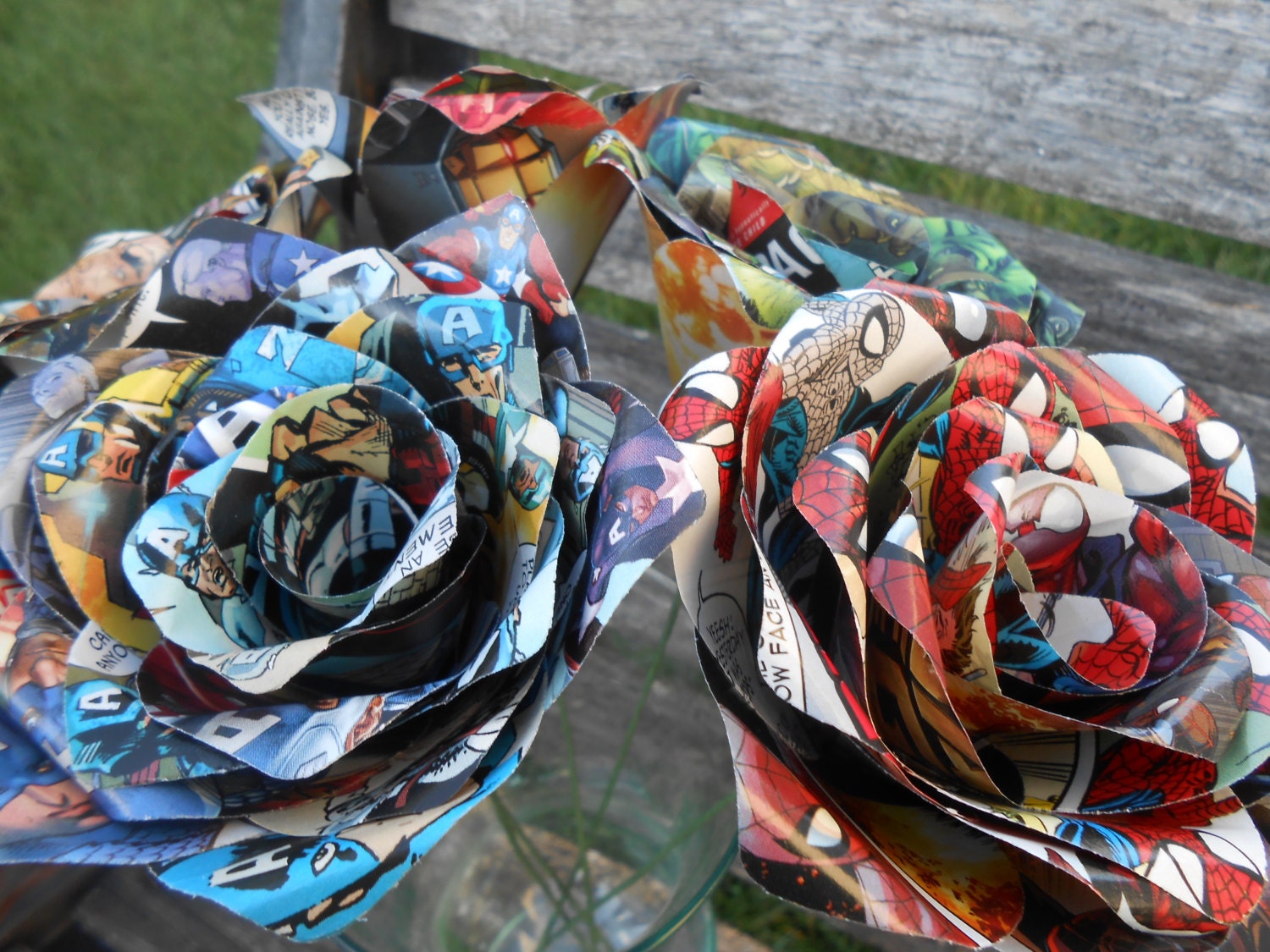 6 Comic Book Roses. Wedding Birthday Anniversary - Etsy