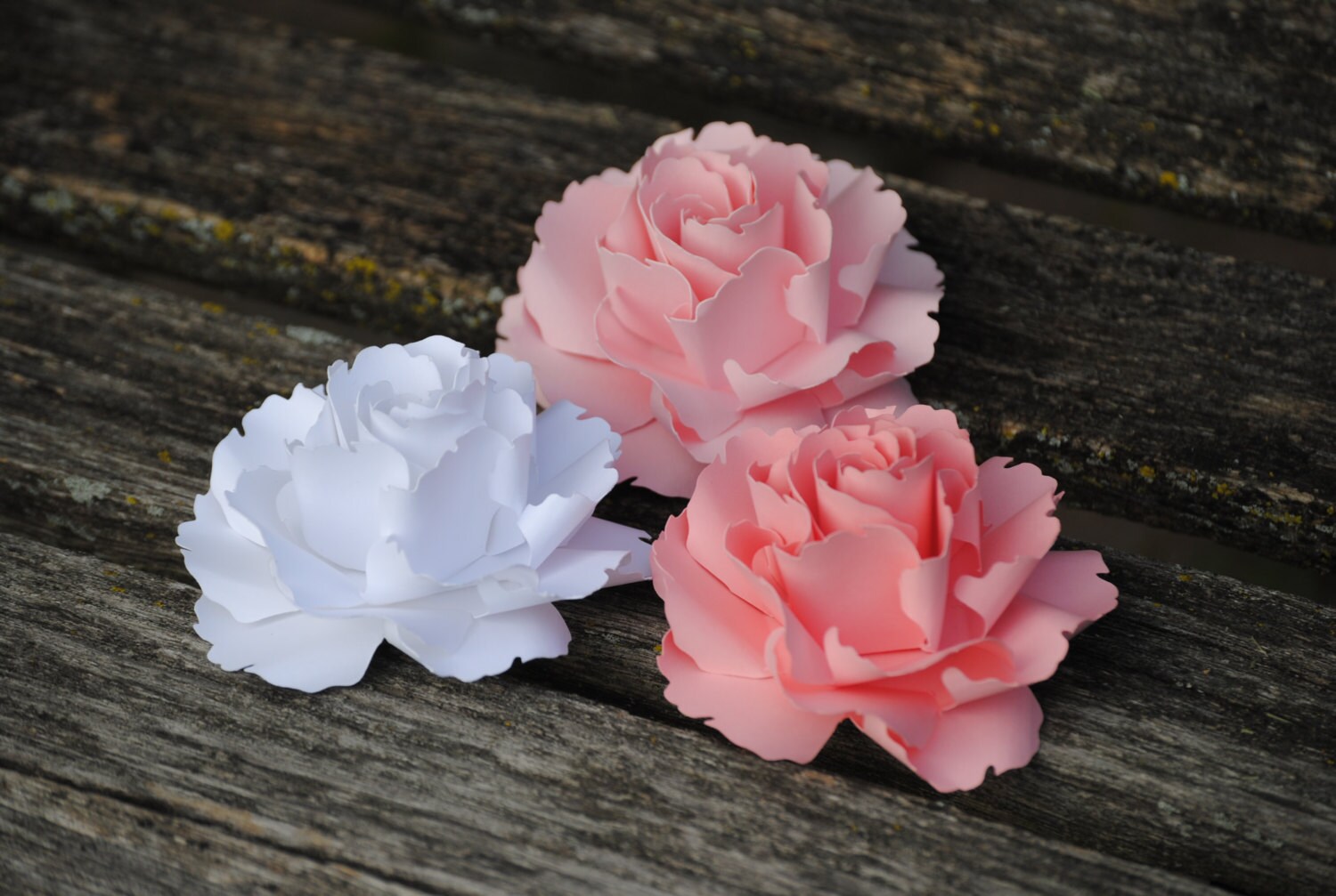 Set of 3 Roses. CHOOSE YOUR COLORS. Wedding Gift Decoration - Etsy