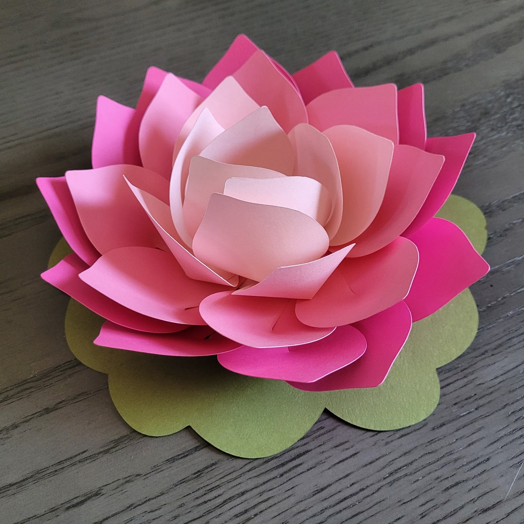 Lotus Flower. Paper Wedding Decor. CHOOSE YOUR COLORS. Escort Card ...