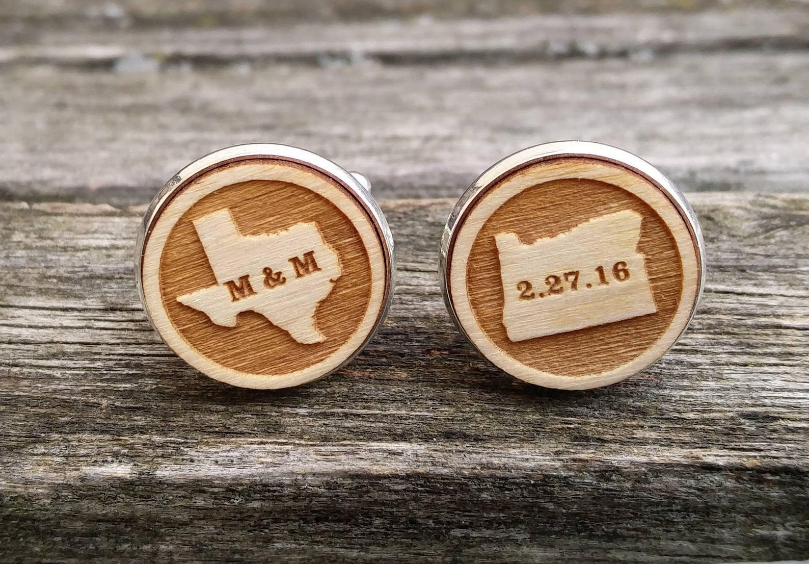 Personalized State Cufflinks. or Country. Gift for Groom - Etsy