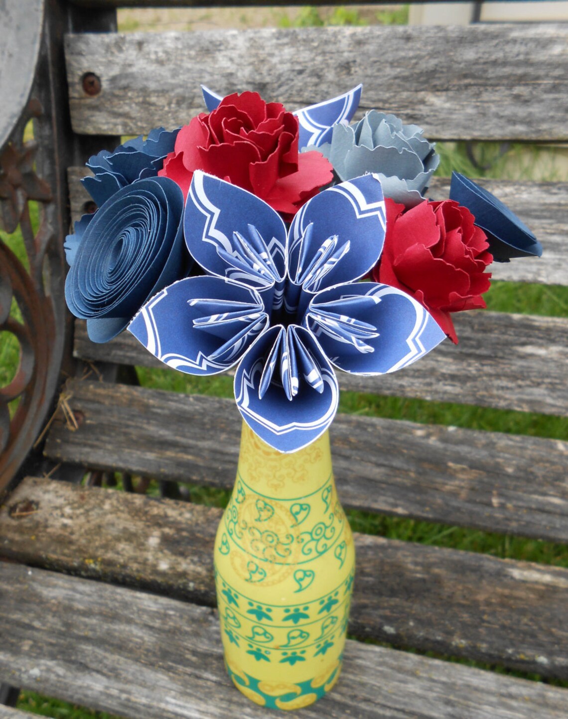 Mini Flower Bouquet, CHOOSE YOUR COLORS. Gift, First Anniversary ...