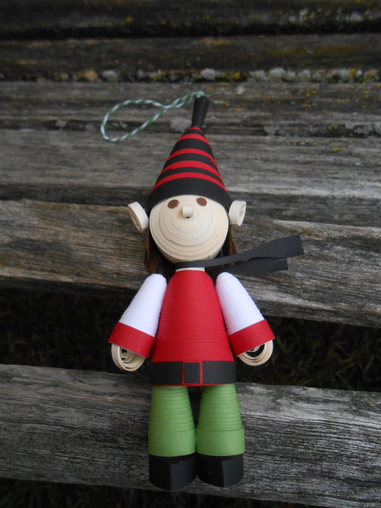 ELF Christmas Ornament. Quilled Paper Ornament. Gift for Mom - Etsy