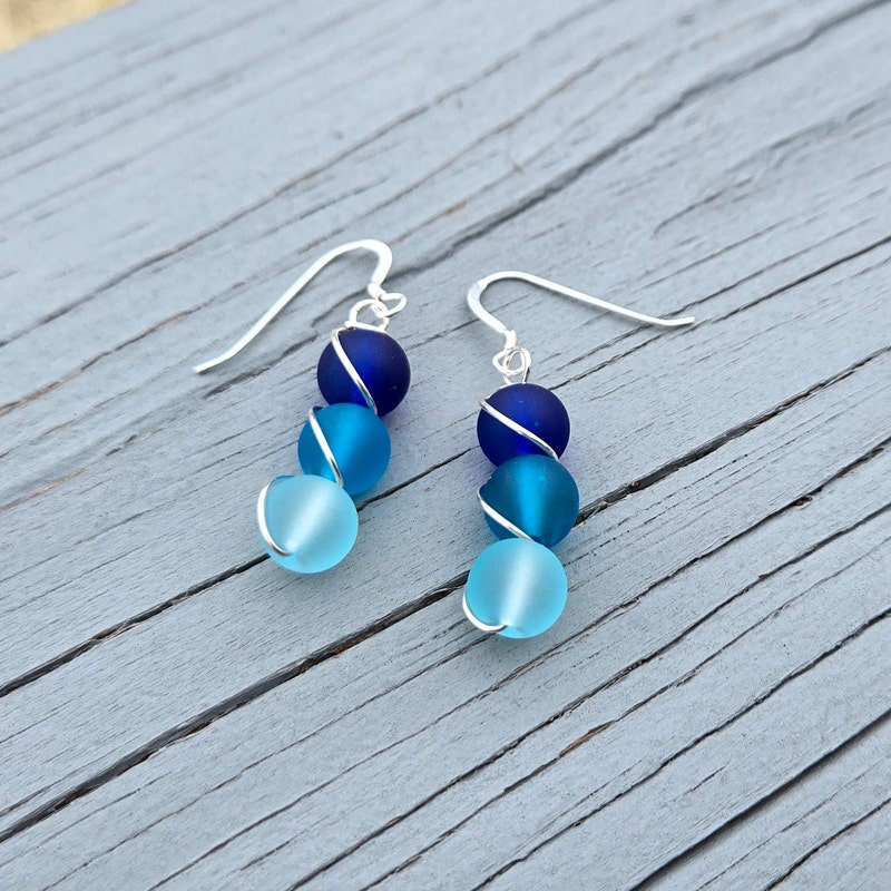 Beaded and Wired Earrings - Etsy