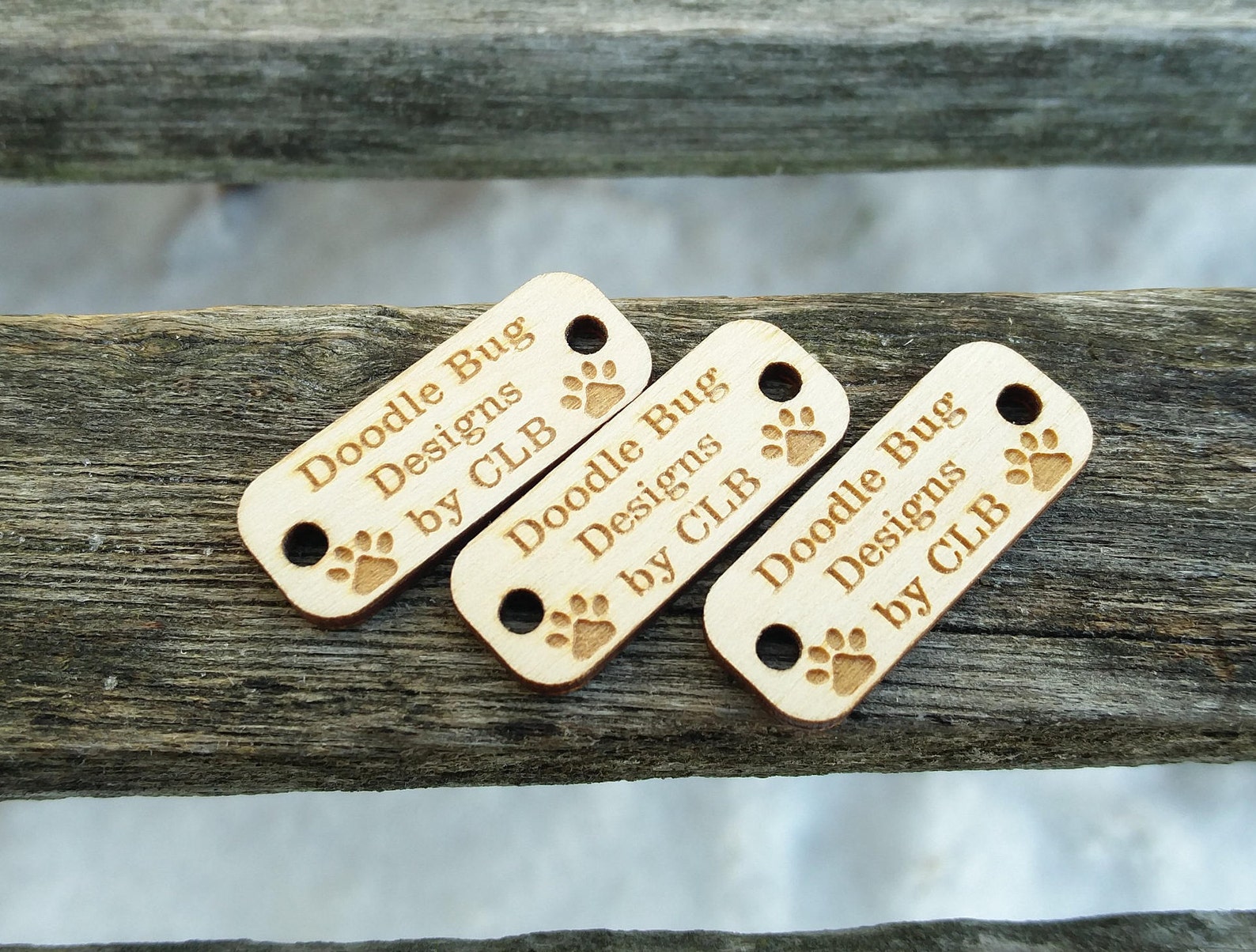 50 your Logo Tags. Custom Store Tags. Laser Engraved Wood. Custom ...