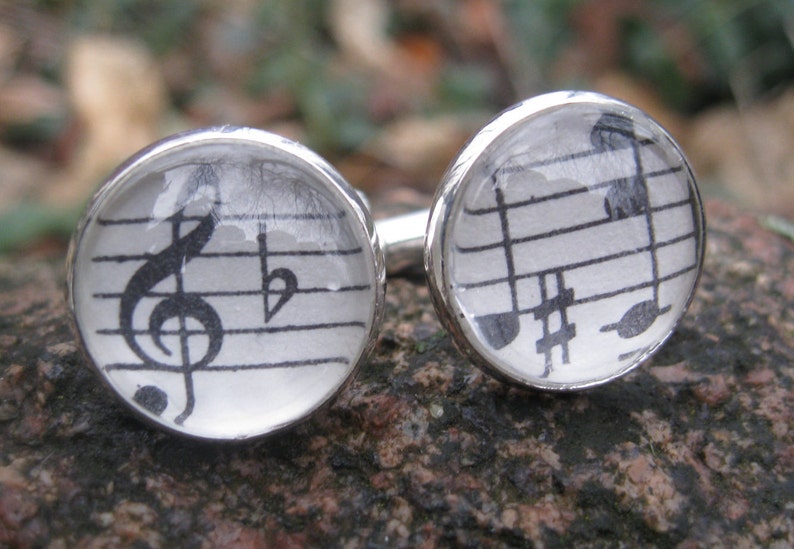 Vintage Sheet Music Cufflinks. Wedding Anniversary | Etsy