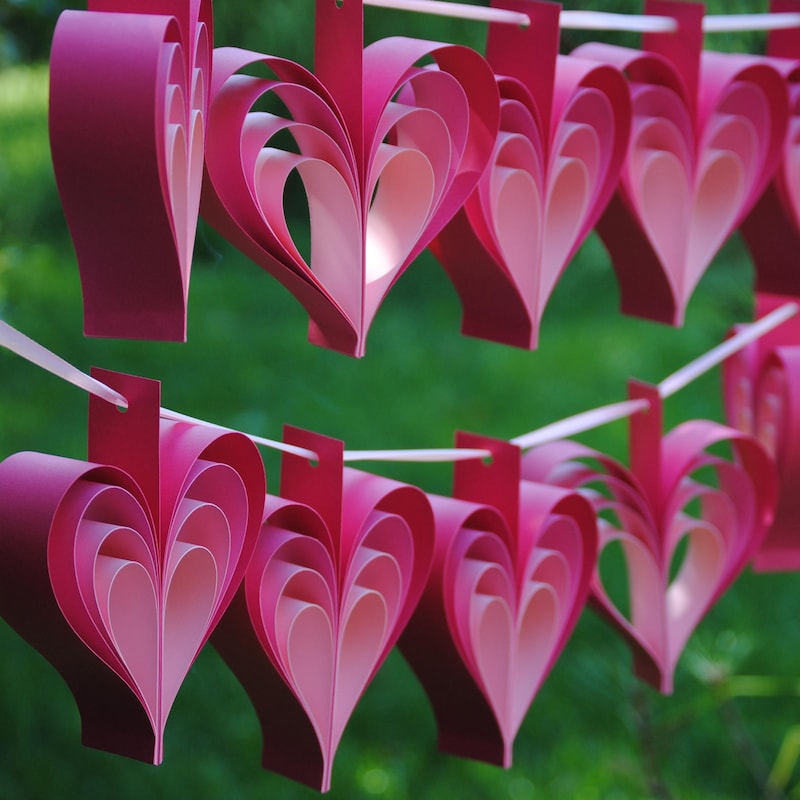 Heart Garland - Etsy