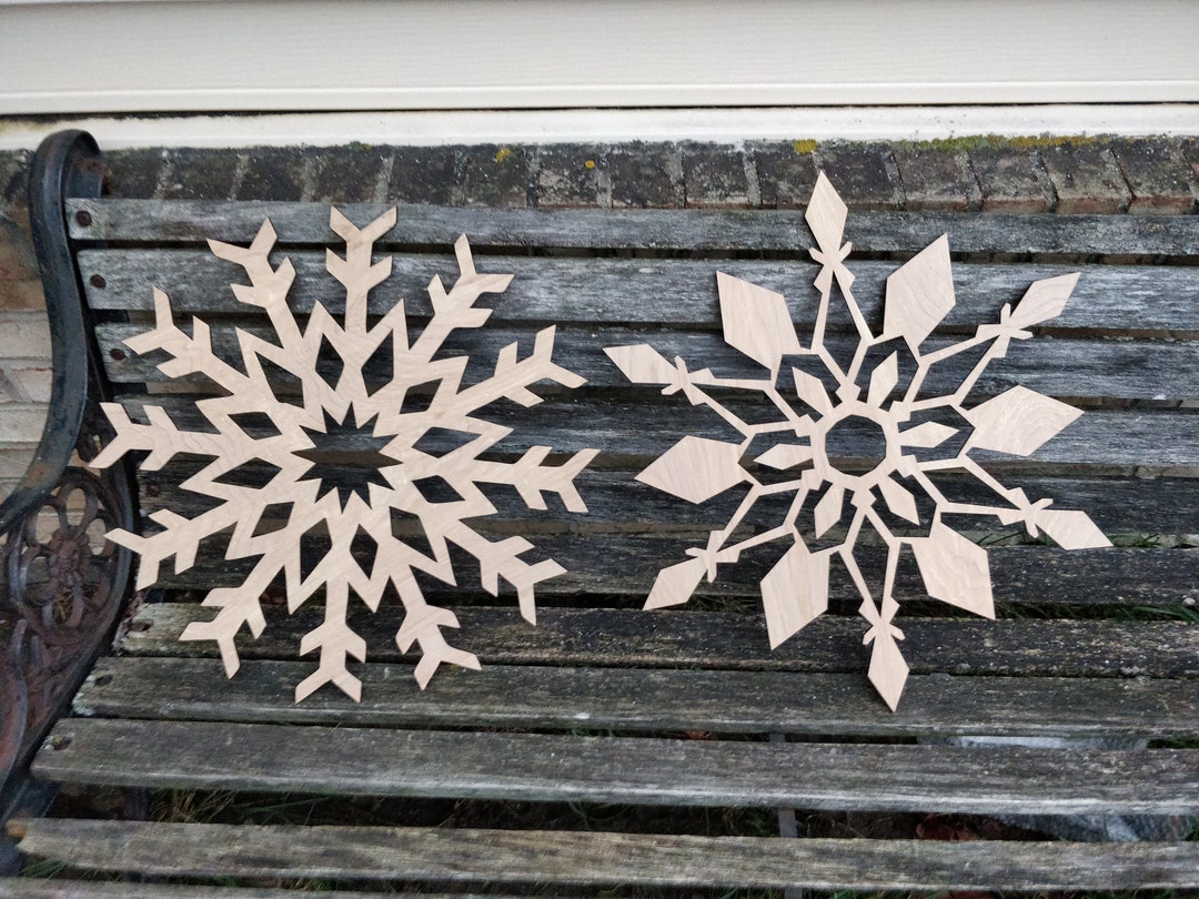 Huge Snowflake. 17 Inch. Large Laser Cut Wood. Christmas, Holiday ...