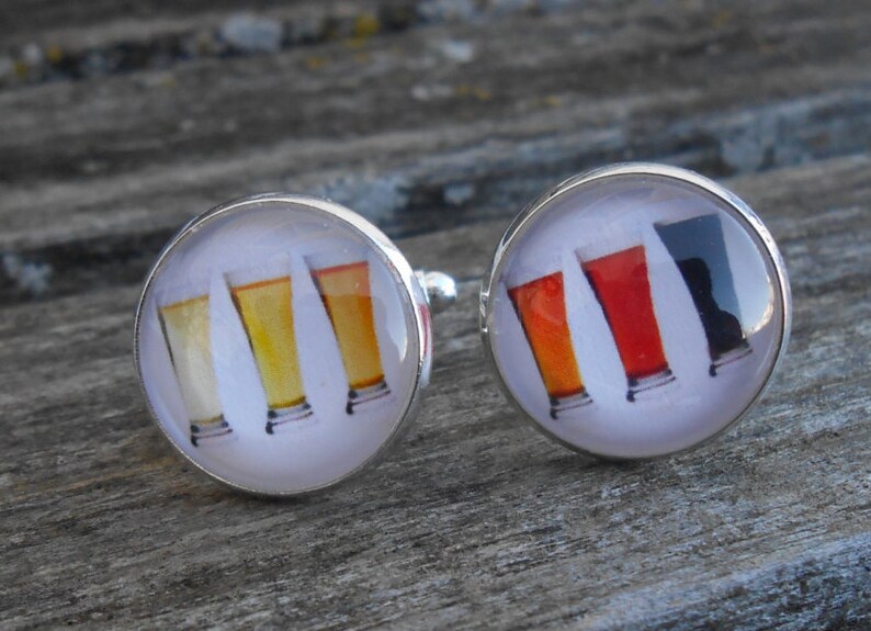Beer Rainbow Cufflinks. CHOOSE YOUR COLOR. Wedding Groom - Etsy