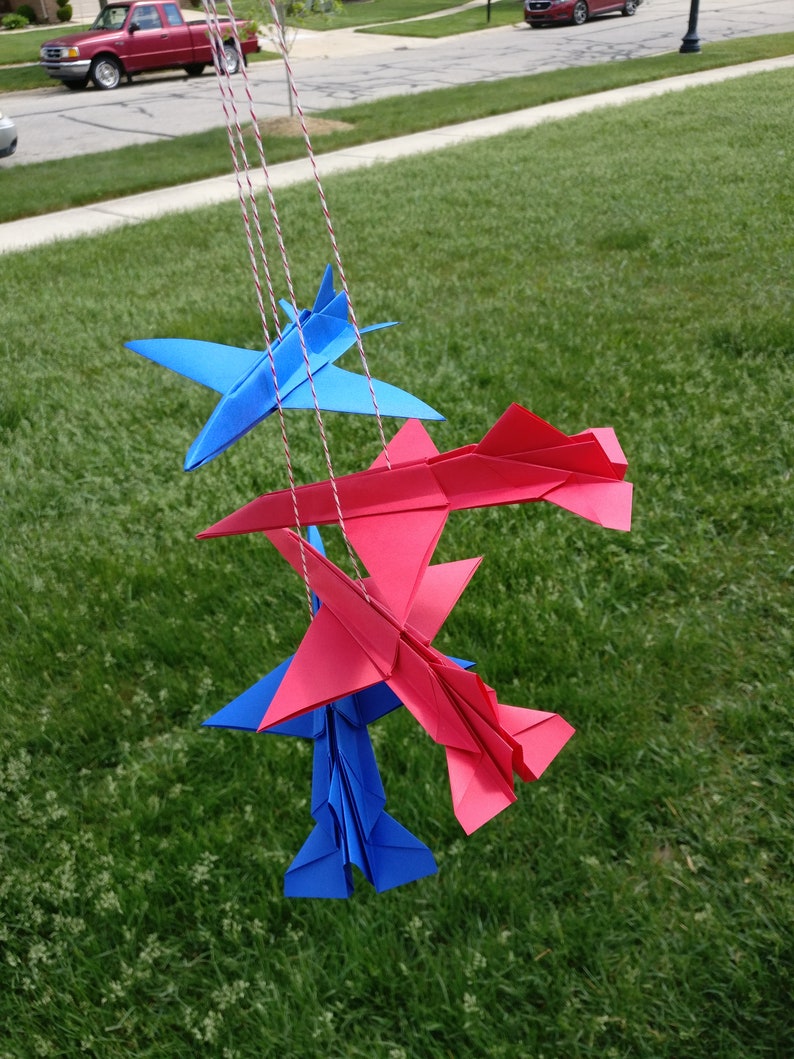 Paper Airplane F-16 Decorations. CHOOSE YOUR COLORS. Wedding | Etsy