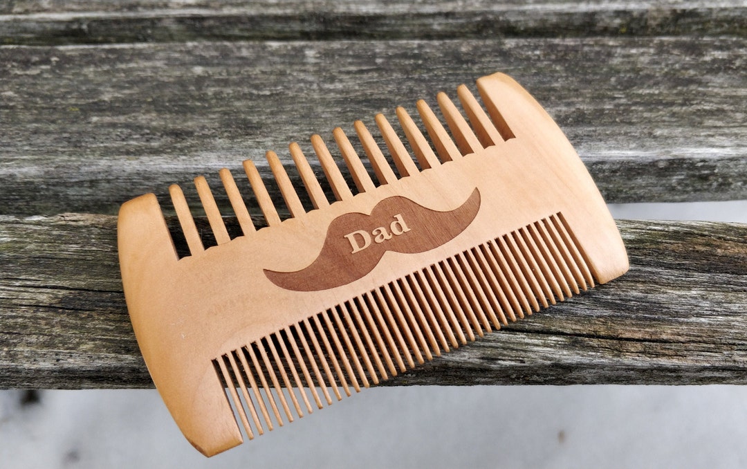 Customized Beard Comb. Mustache Comb. Engraved. Wedding, Groomsmen Gift ...