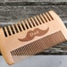 Personalized Beard Comb. Mustache Comb. Engraved. Wedding, Groomsmen ...