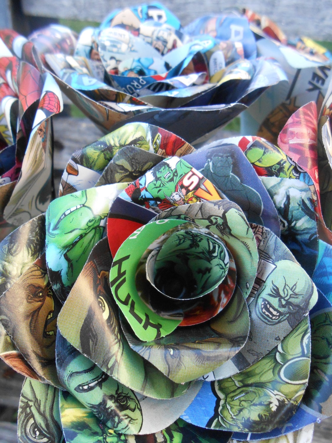 6 Comic Book Roses. Wedding Birthday Anniversary - Etsy