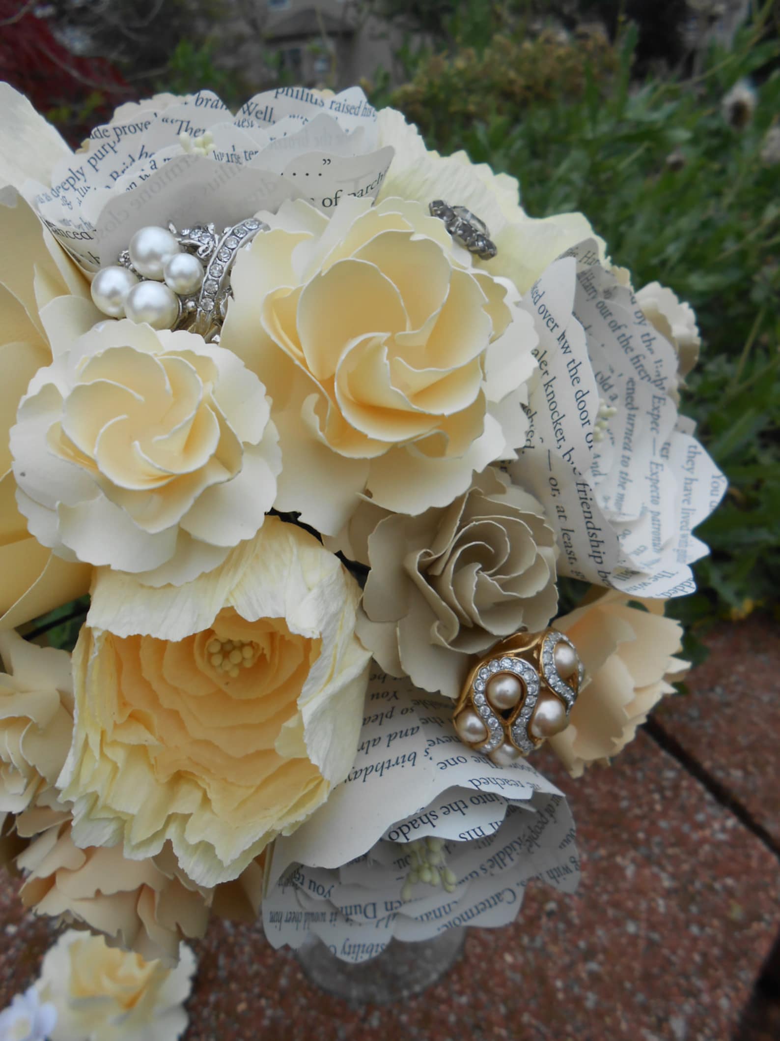 Custom Paper Flower Wedding Bouquet. You Pick the Colors - Etsy