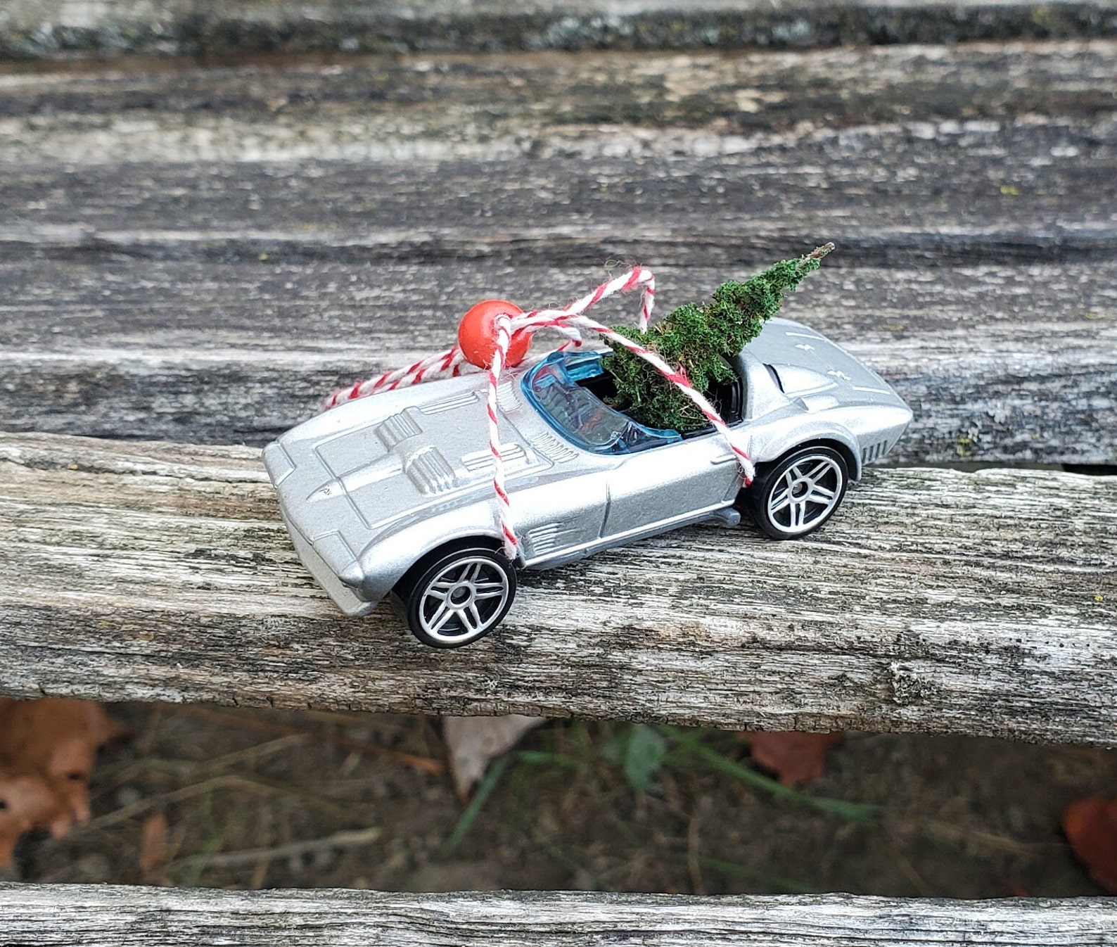 Car & Tree Ornament. Corvette Ornament. Perfect Gift. Unique, Christmas ...
