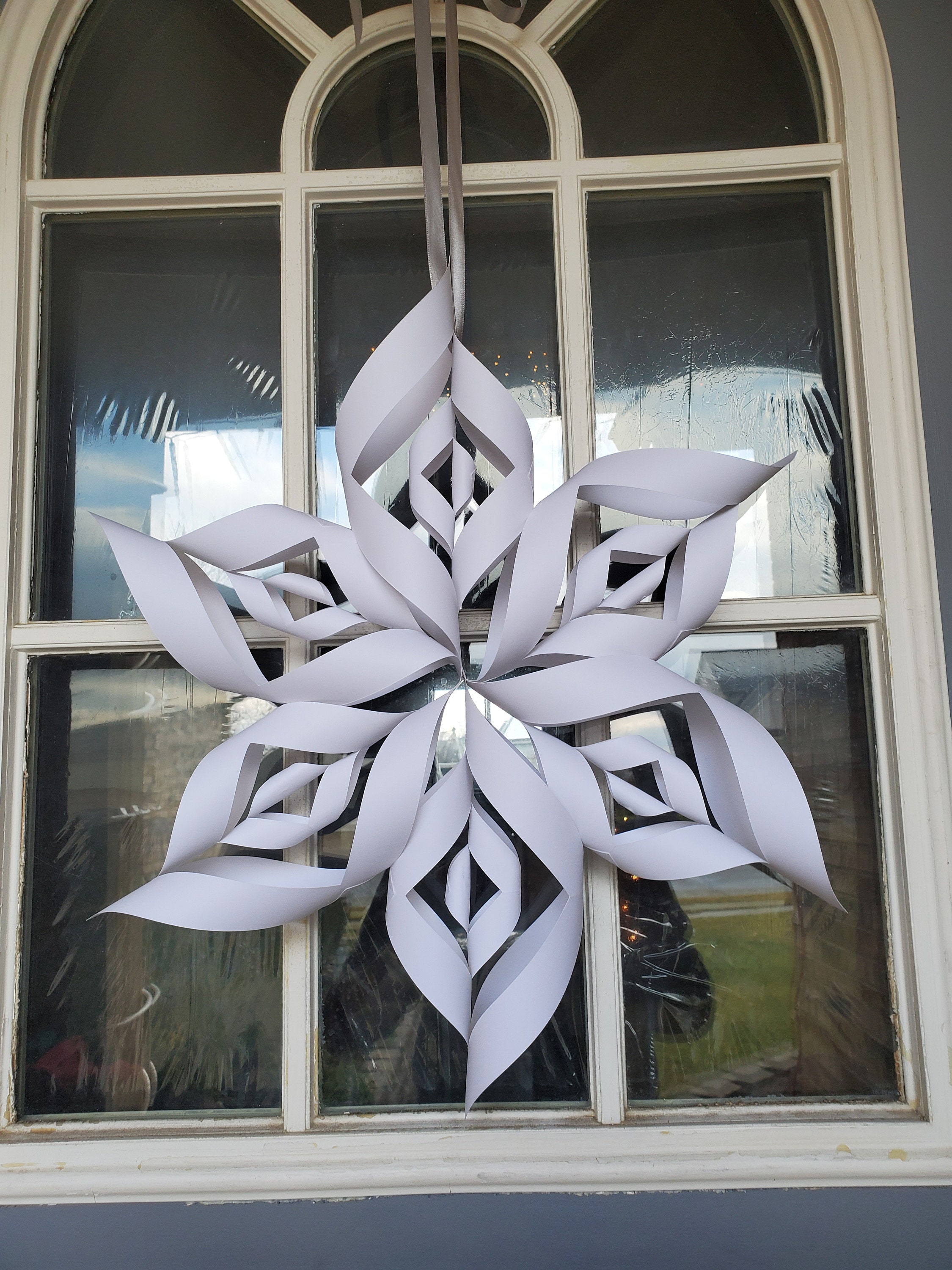 Huge Paper Snowflake. CHOOSE YOUR COLORS. Twisted Star, Rustic ...