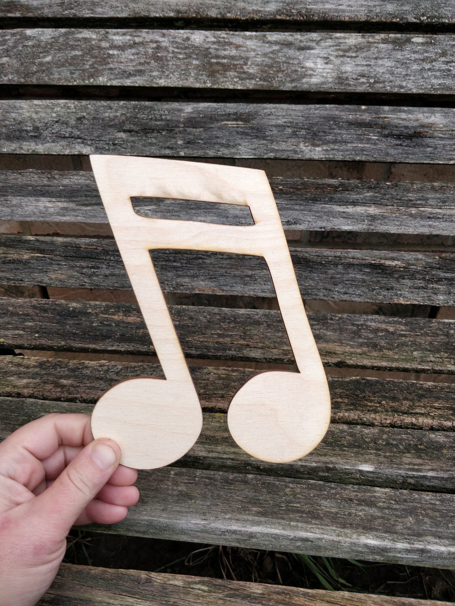10 Music Notes Wood. CHOOSE YOUR SIZE. Decoration Music | Etsy
