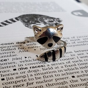 Adorable Raccoon Ring. Adjustable. Gift for Birthday, Christmas, Gifts ...