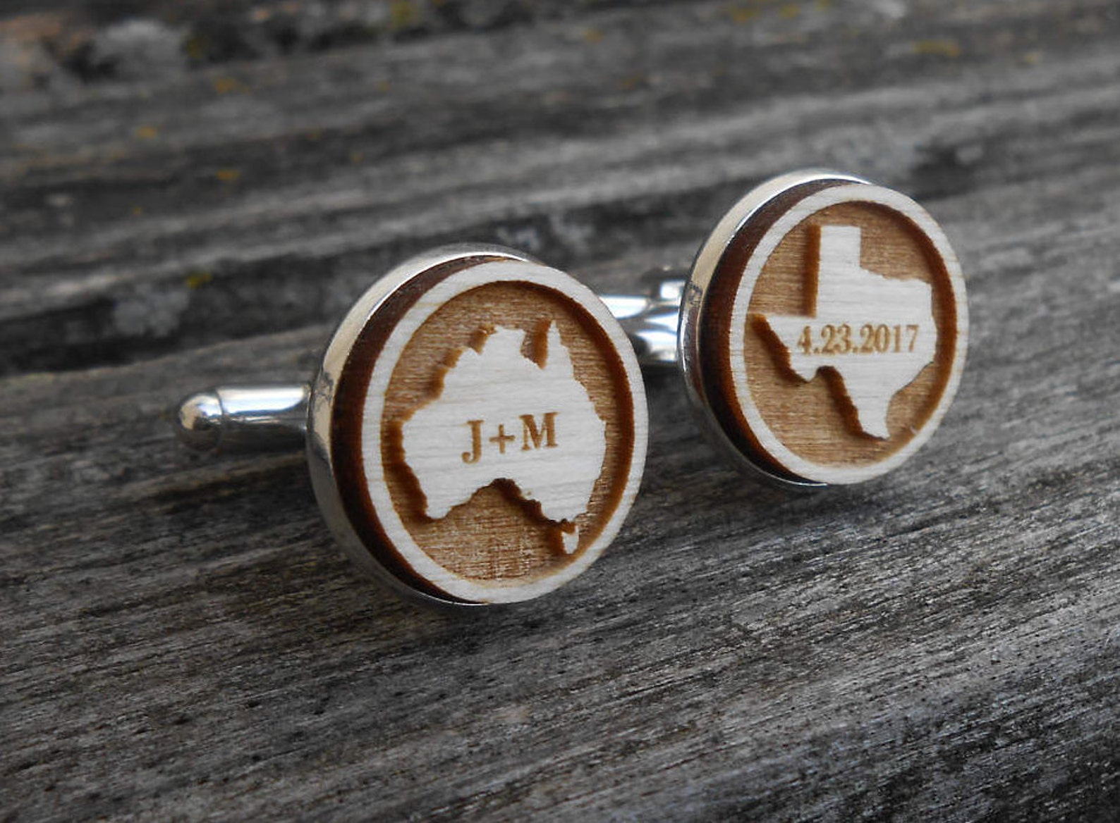 Personalized State Cufflinks. or Country. Gift for Groom - Etsy