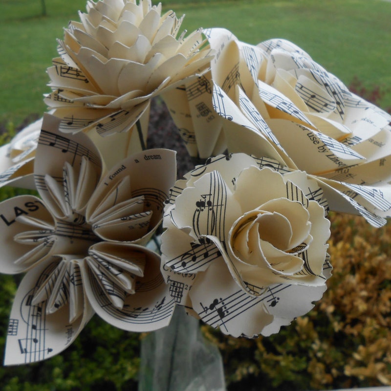 Sheet Music Bouquet - Etsy
