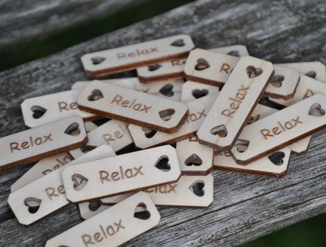25 "your Choice" Tags, Choose Your Words!!! Laser Engraved Wood ...