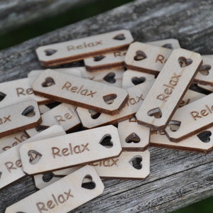 25 "your Choice" Tags, Choose Your Words!!! Laser Engraved Wood ...