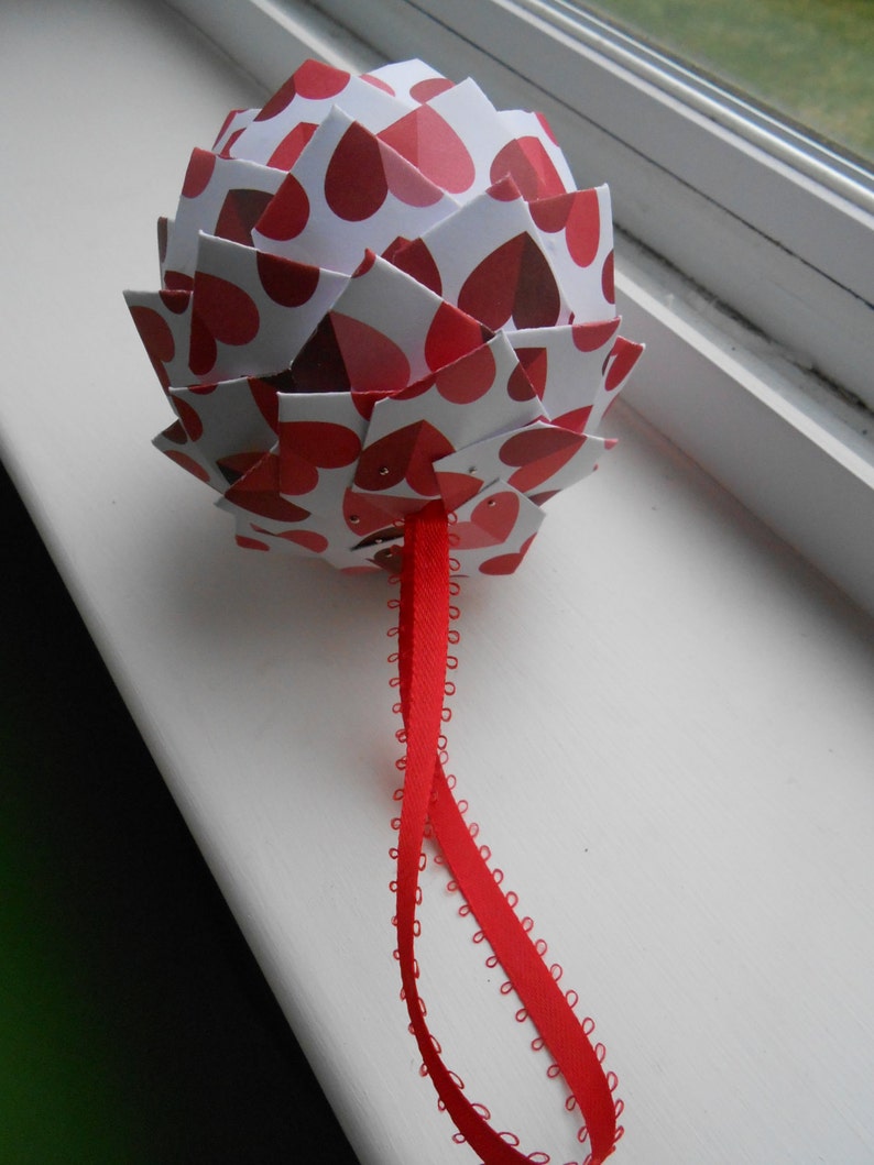 Heart Paper Ornament. Decoration Christmas Gift Birthday - Etsy