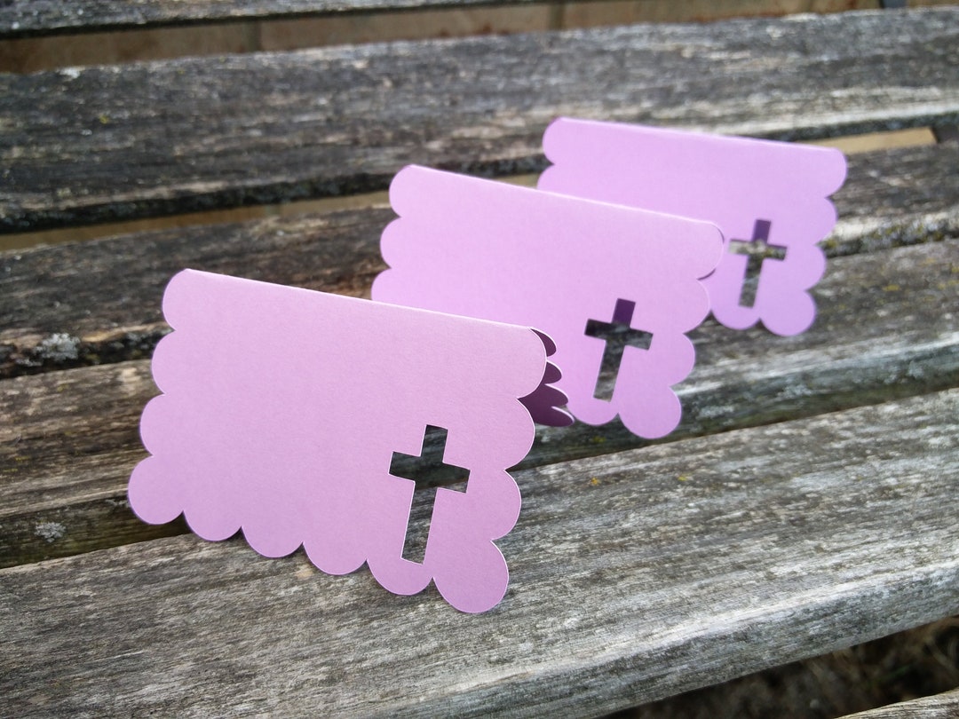 100 Cross Place Cards. CHOOSE YOUR COLORS. Weddings, Escort, Table ...