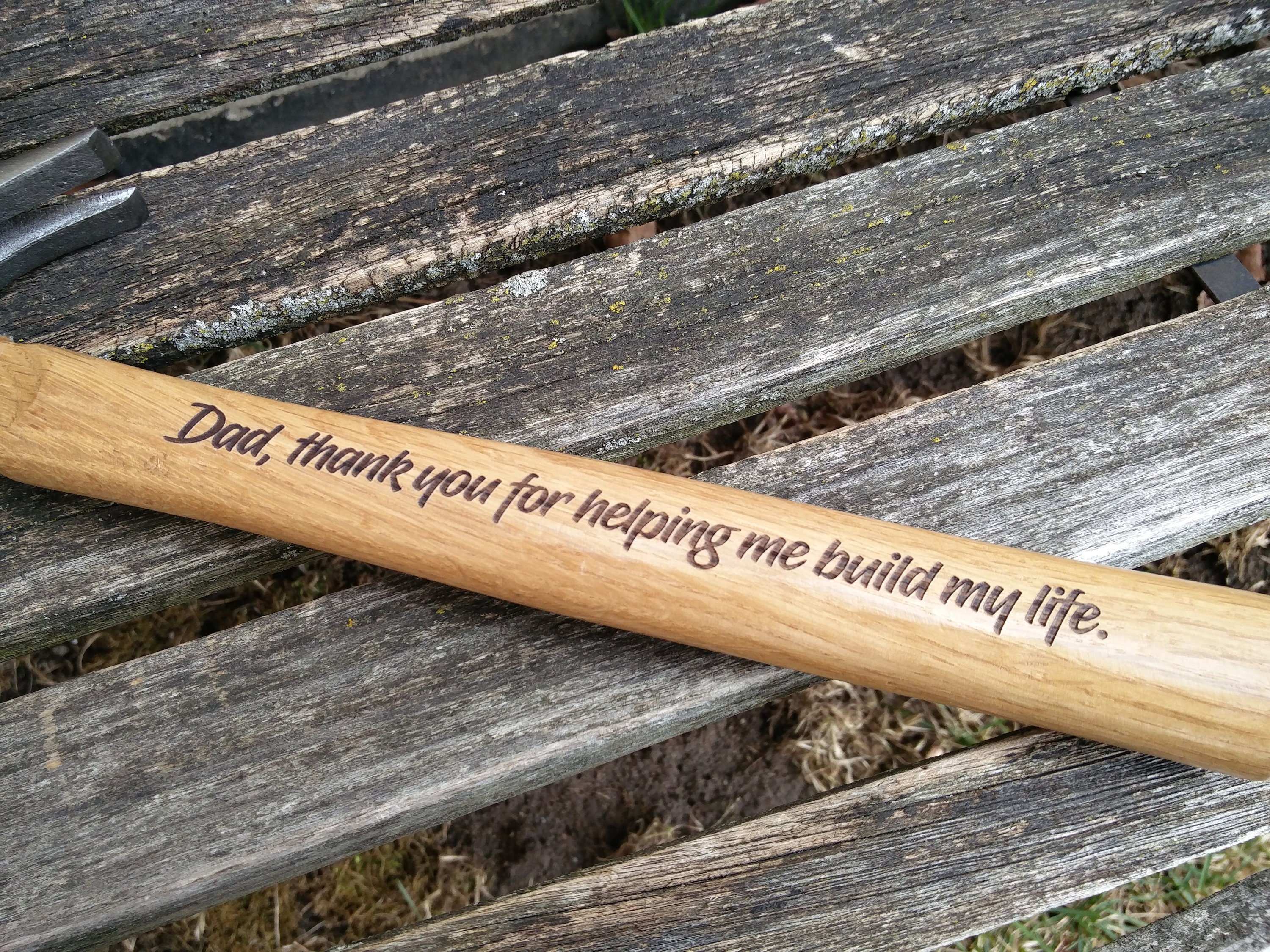 Custom Engraved Hammer, Wood. Christmas Gift, Father of the Groom, Dad ...
