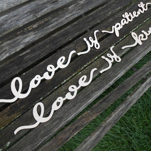 Custom Script Word Sign. Personalized Wood Sentence Sign, Laser Cut ...