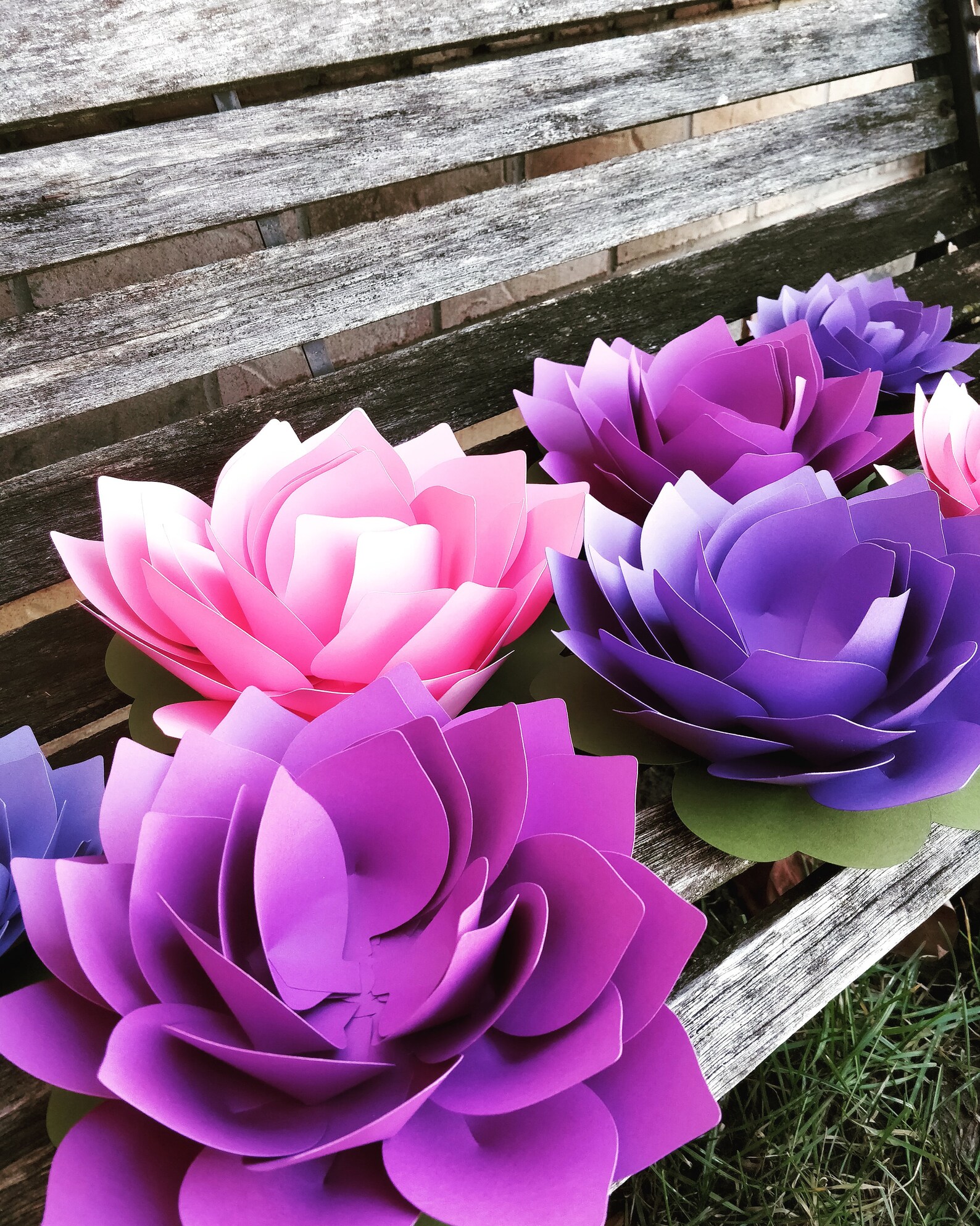 Lotus Flower. Paper Wedding Decor. CHOOSE YOUR COLORS. Escort - Etsy