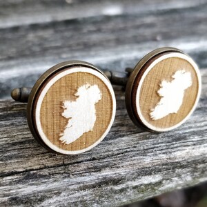 YOUR COUNTRY Wood Cufflinks. Laser Engraved. Wedding, Men's, Groomsmen ...
