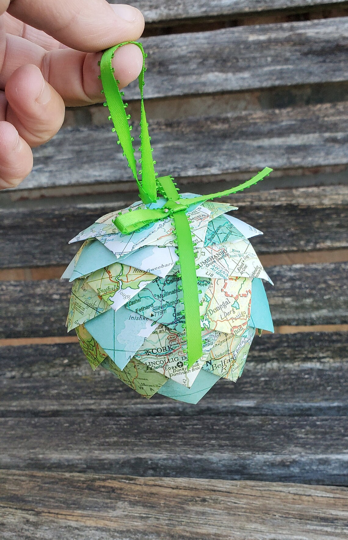 Ireland Map Paper Ornament. Decoration, Christmas, Gift, Birthday ...