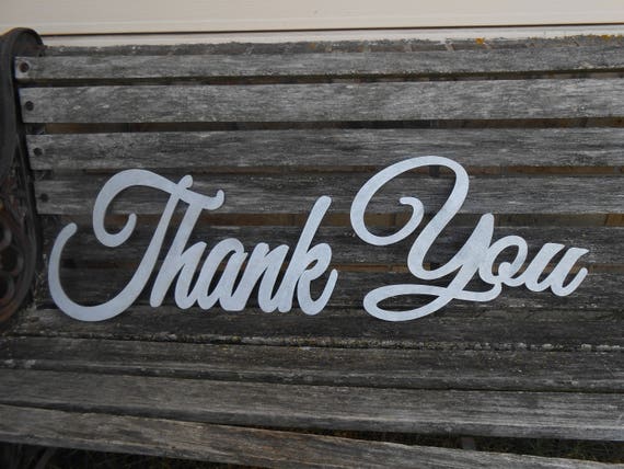 Thank You Wood Sign. CHOOSE YOUR COLOR Wedding Decoration. | Etsy