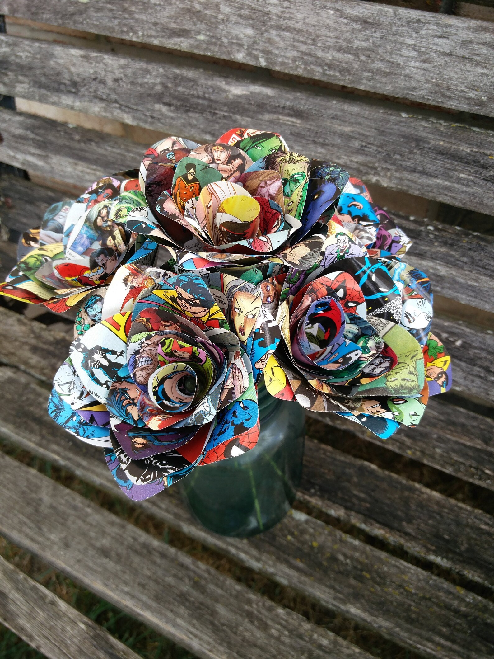 6 COMIC BOOK Roses. Wedding Birthday Anniversary - Etsy