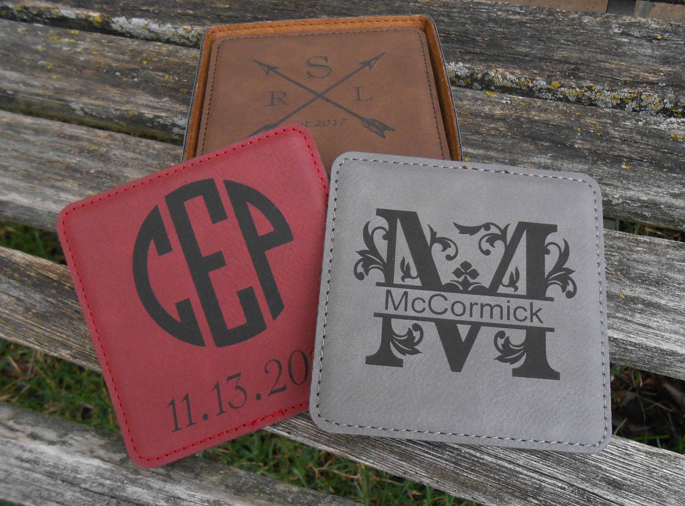 Personalized Coasters. CHOOSE YOUR DESIGN. Groomsmen Gift | Etsy