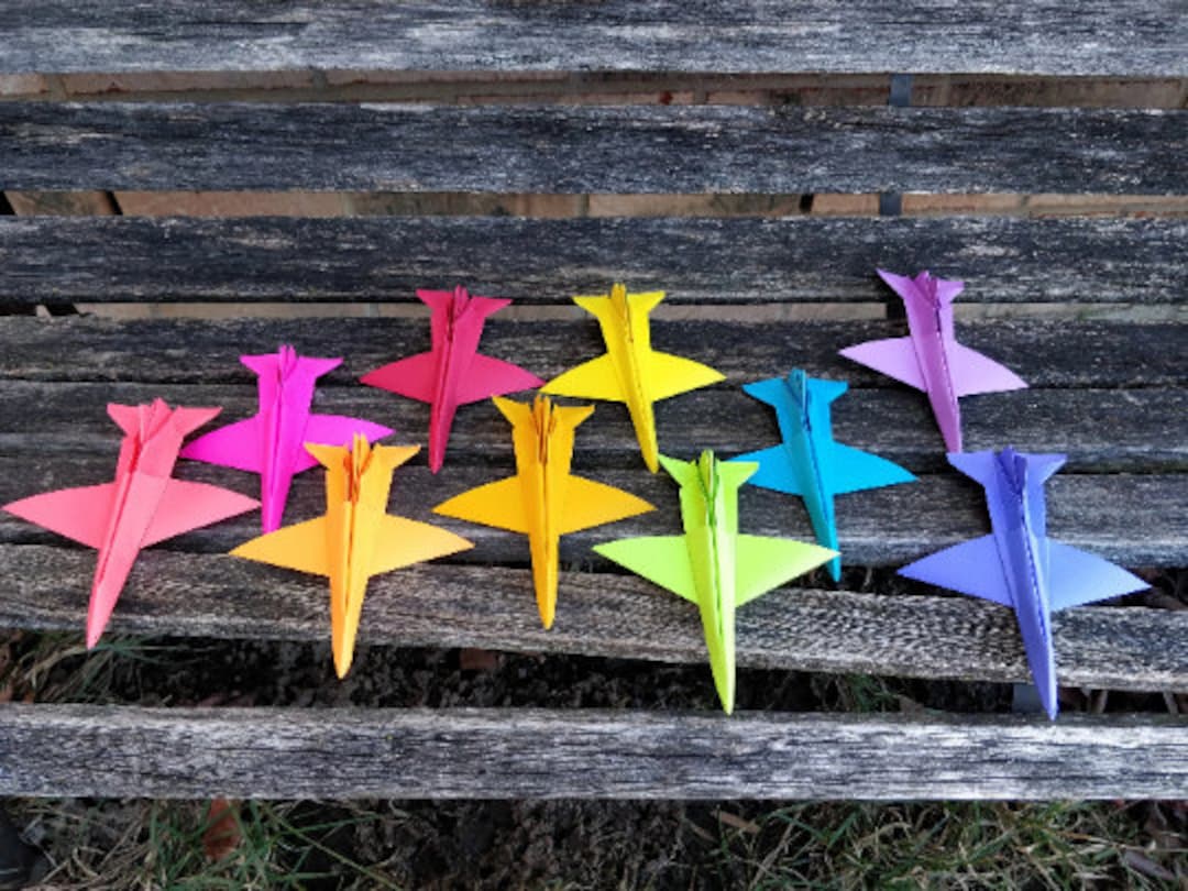 Paper Airplane F-16 Decorations. CHOOSE YOUR COLORS. Wedding Decoration ...