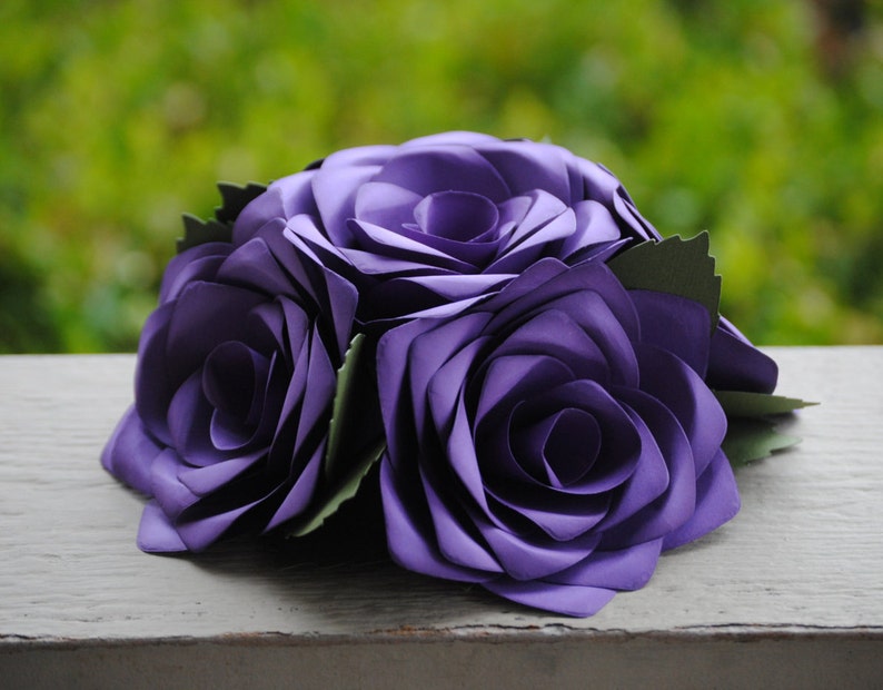 Paper Rose Cake Topper. 6 Inch. CHOOSE YOUR COLORS. Custom Orders ...