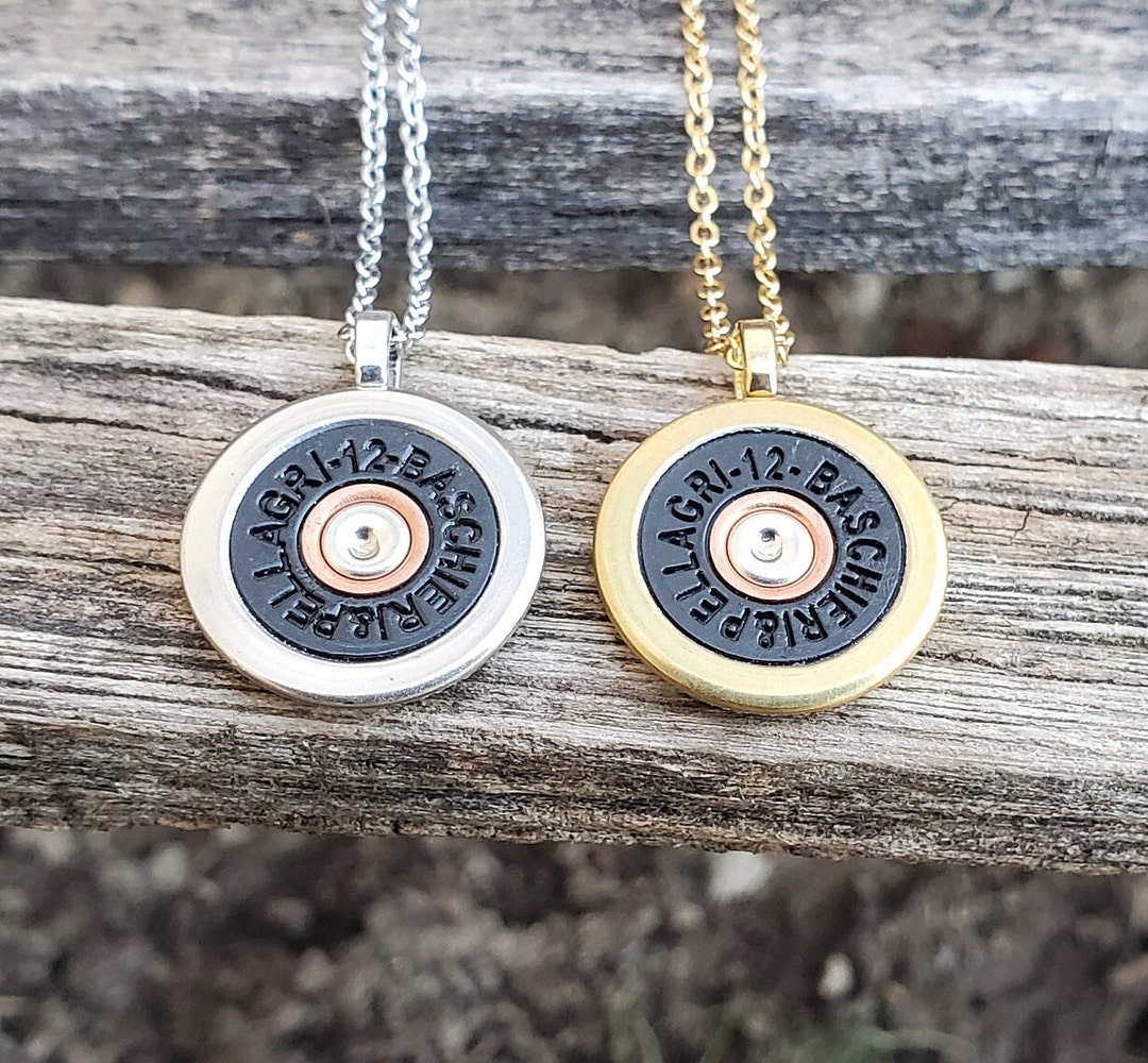 12g Shotgun Shell Necklace. CHOOSE YOUR COLOR. Gift for Dad ...