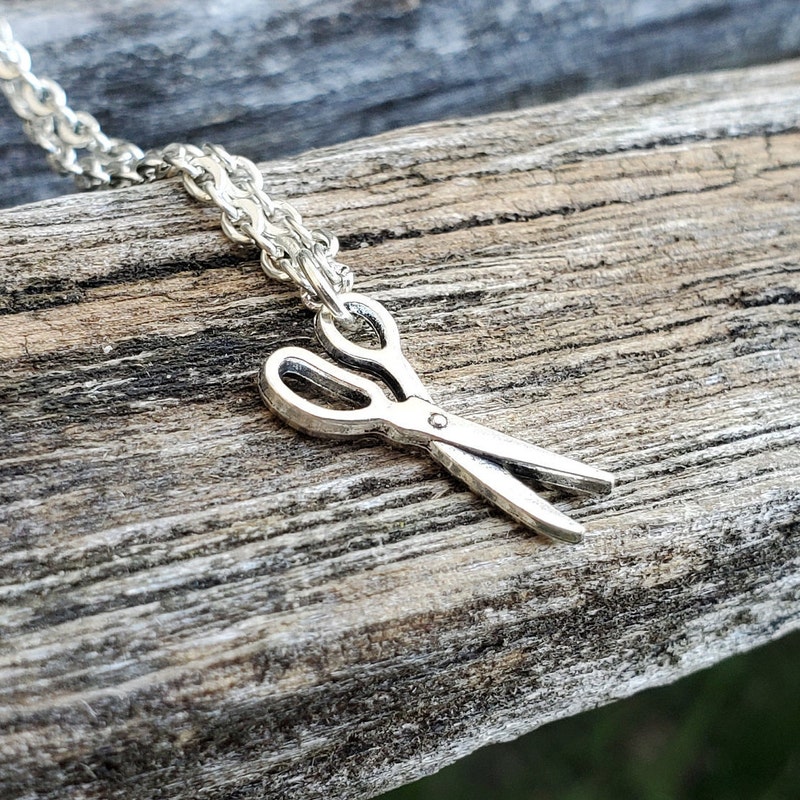 Scissor Necklace - Etsy