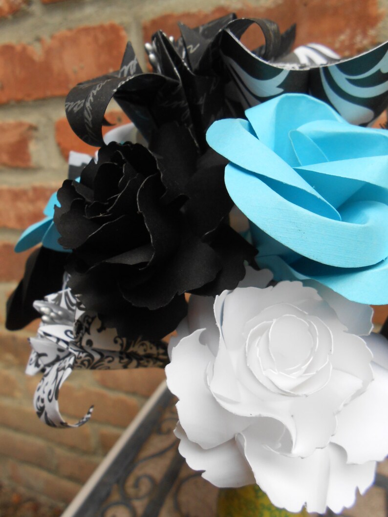 Paper Flower Bouquet. CHOOSE YOUR COLORS. Wedding - Etsy