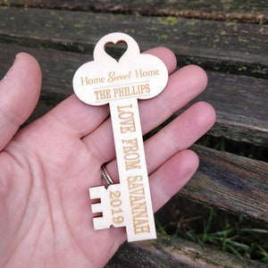 Custom Key Ornament. Christmas Gift, Holiday Gift. Laser Engraved ...