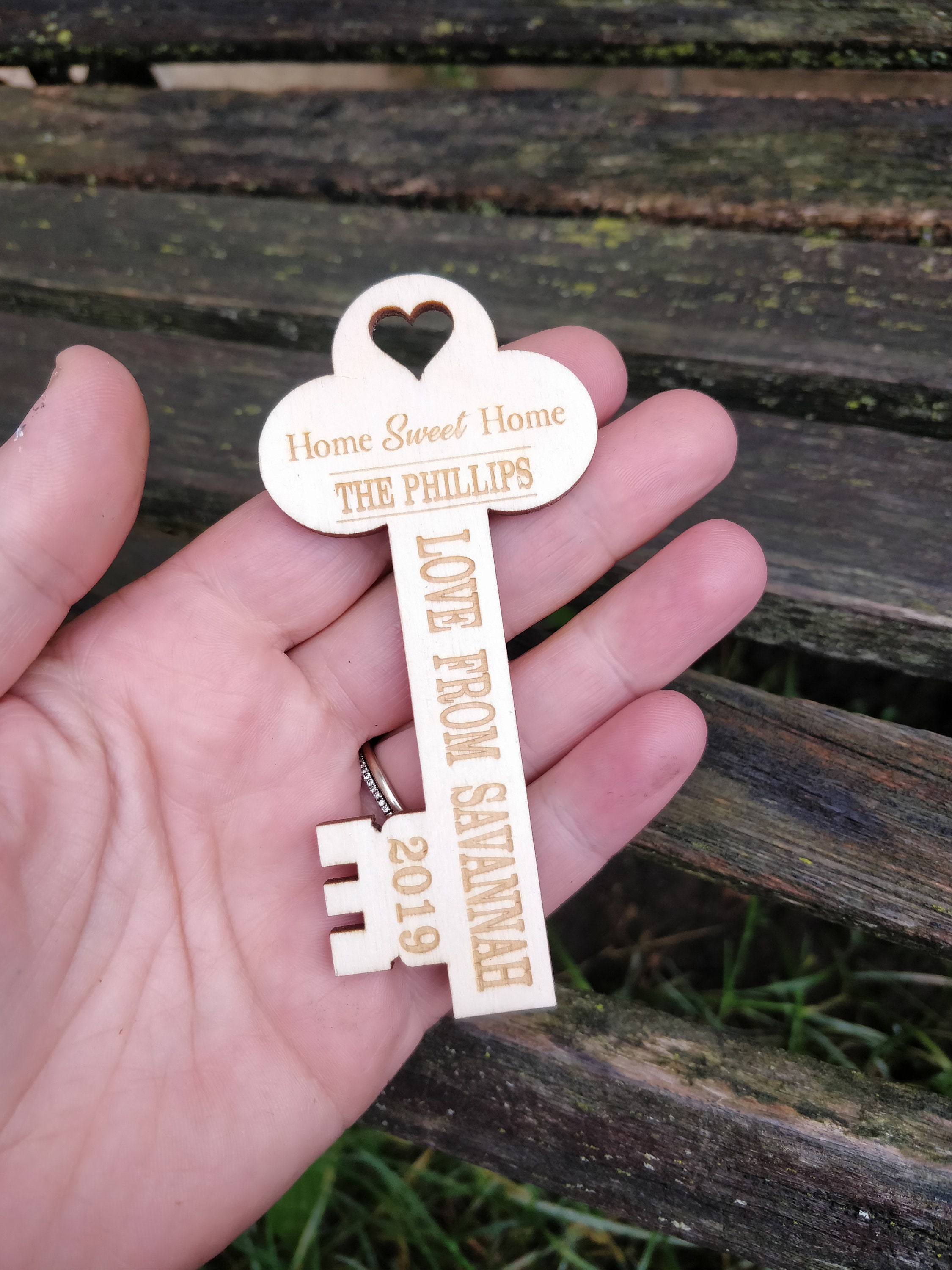 Custom Key Ornament. Christmas Gift, Holiday Gift. Laser Engraved ...