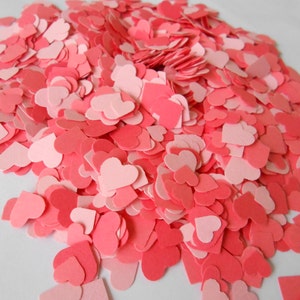 Over 2000 Mini Confetti Hearts. CORAL MIX. Weddings, Showers ...
