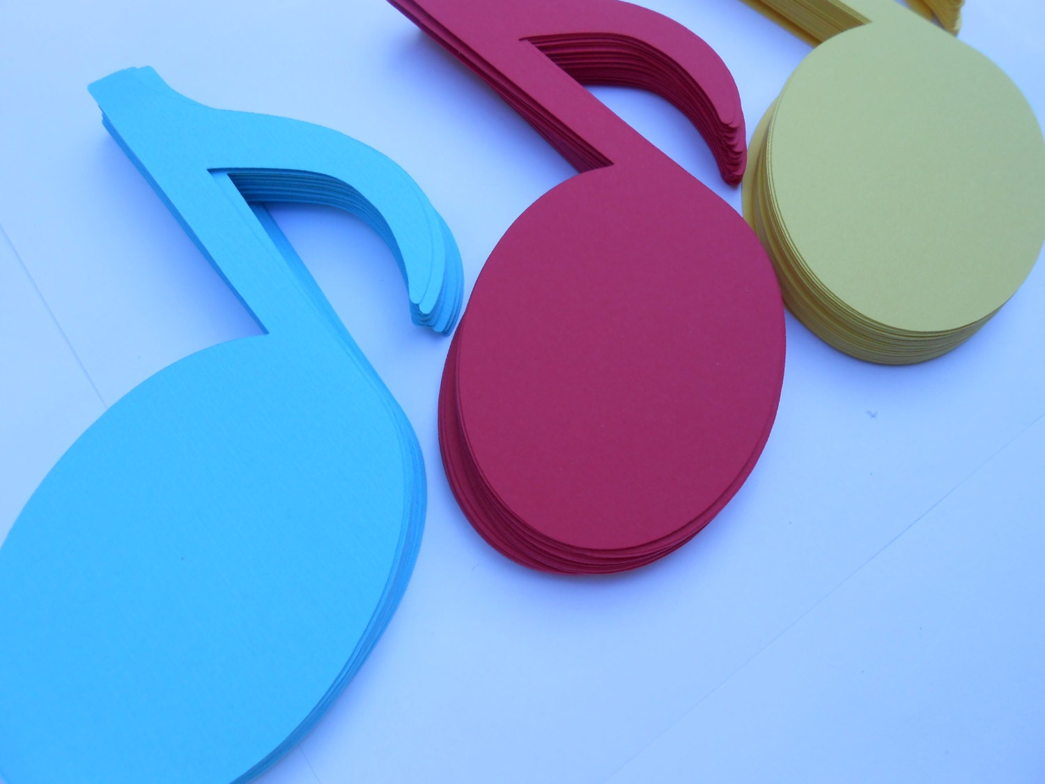 20 Music Notes 6 Inch. Large Size. CHOOSE YOUR COLORS. Escort - Etsy